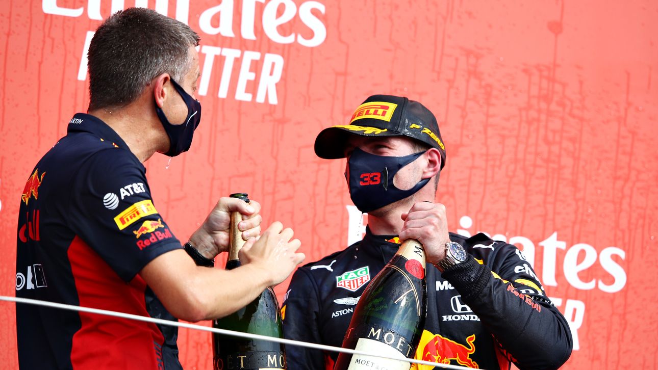 Feestje. Max Verstappen viert overwinning op Silverstone [VIDEO] | Autobahn